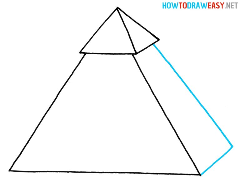 How to Draw a Pyramid - How to Draw Easy