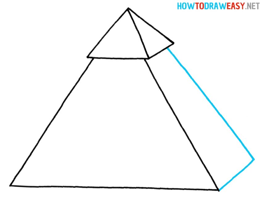 How to Draw a Pyramid - How to Draw Easy