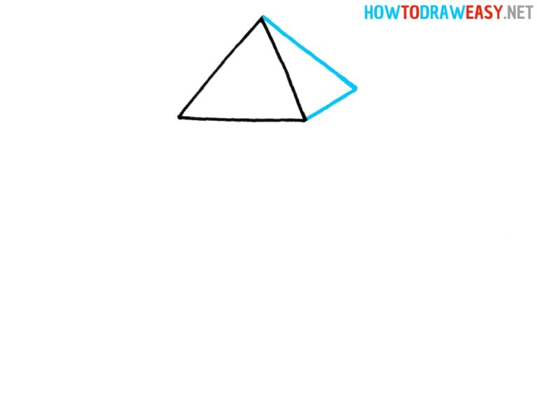 How to Draw a Pyramid - How to Draw Easy