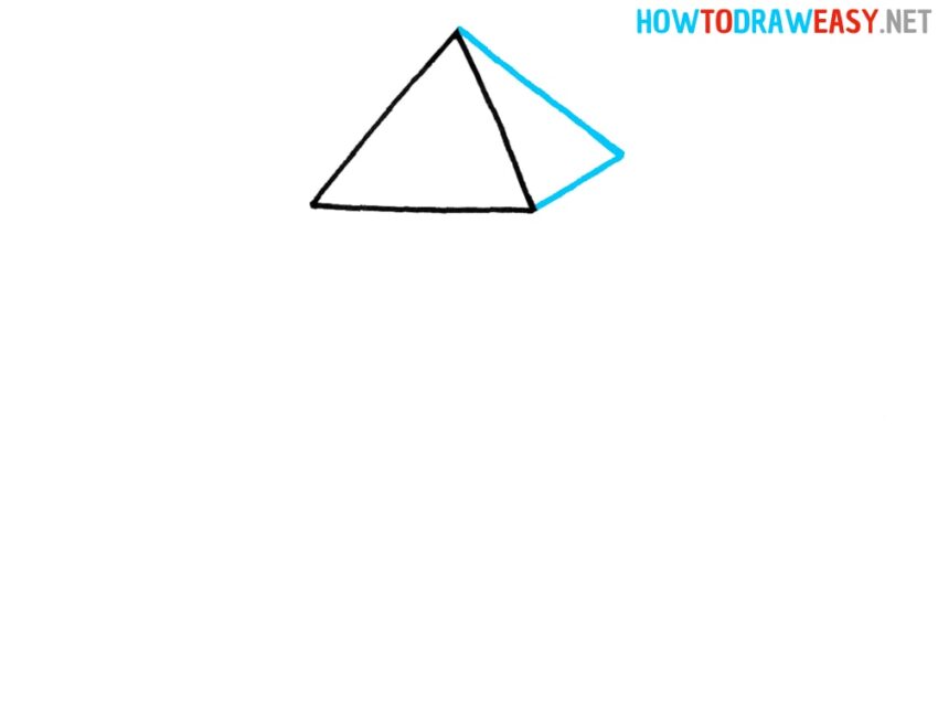 How to Draw a Pyramid - How to Draw Easy