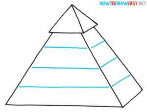 How to Draw a Pyramid - How to Draw Easy