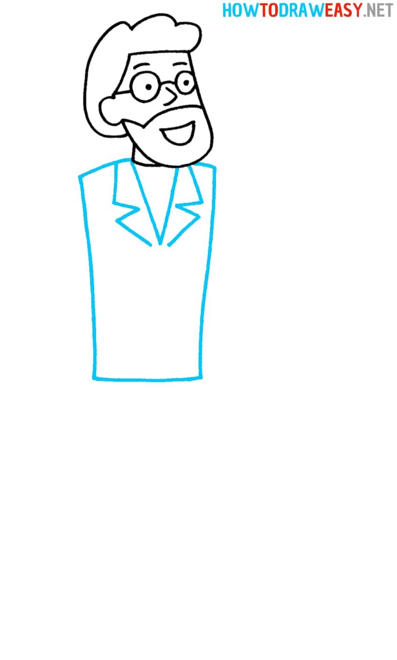 How to Draw a Teacher - How to Draw Easy