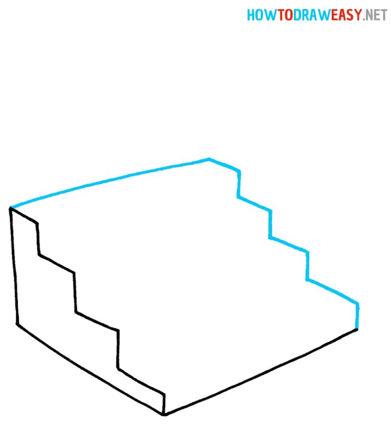 How to Draw Stairs - How to Draw Easy