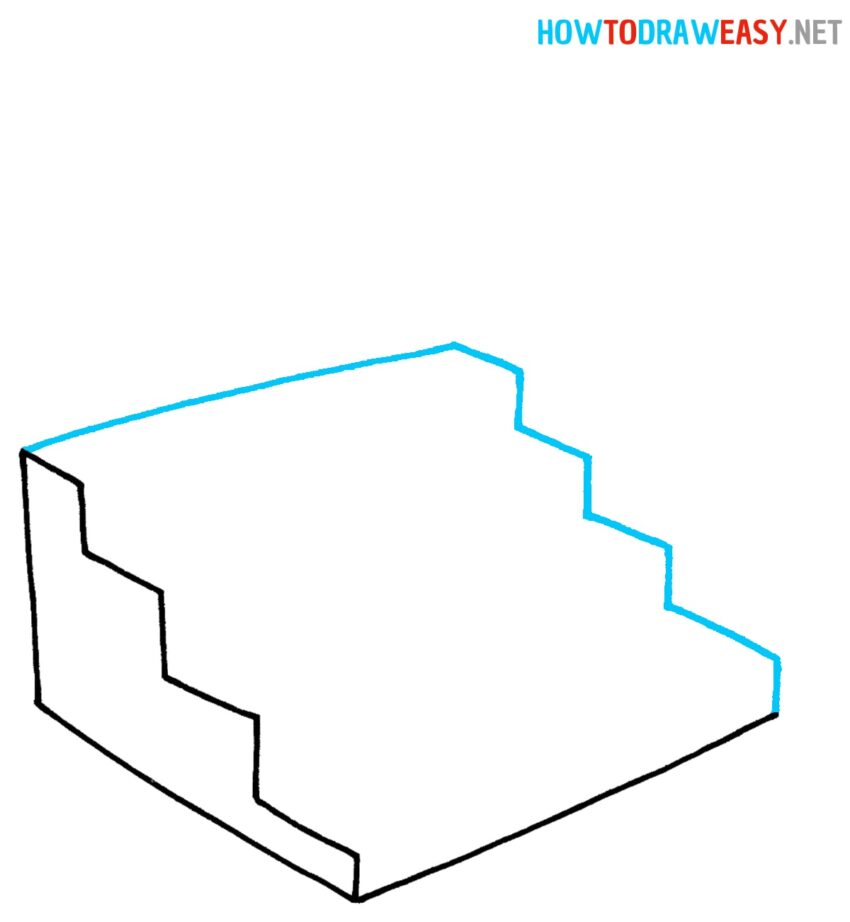 How to Draw Stairs - How to Draw Easy
