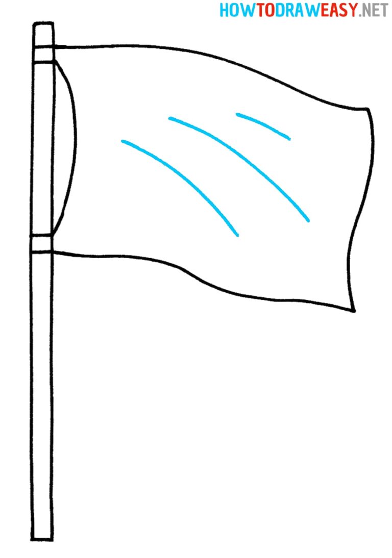 How to Draw a Flag - How to Draw Easy