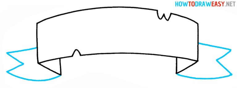 How to Draw a Banner - How to Draw Easy