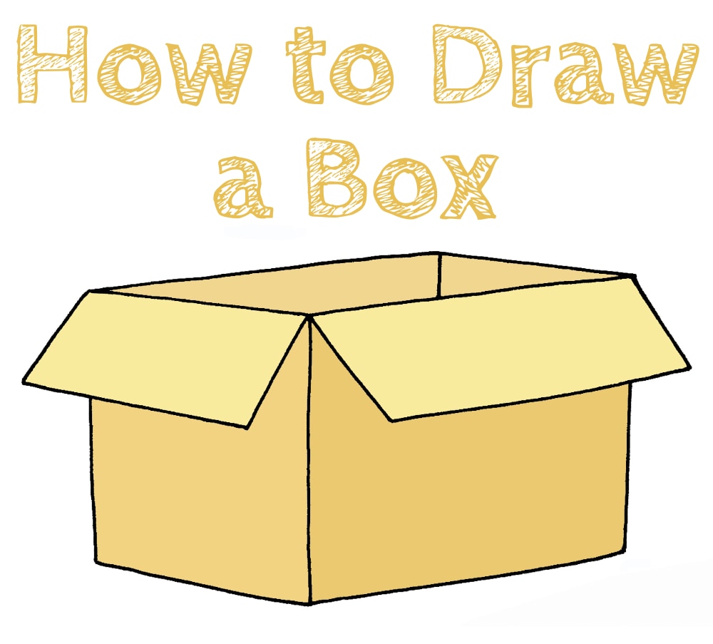 How To Draw A Box Draw For Kids