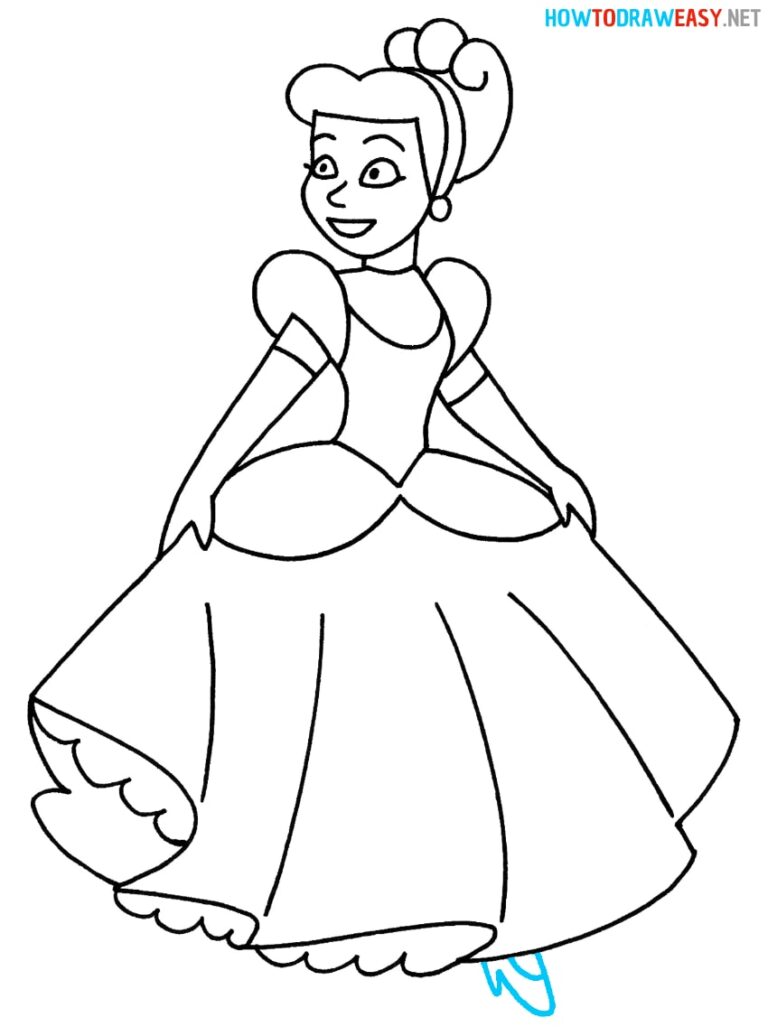 How to Draw Cinderella - How to Draw Easy