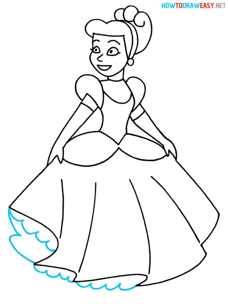 How to Draw Cinderella - How to Draw Easy