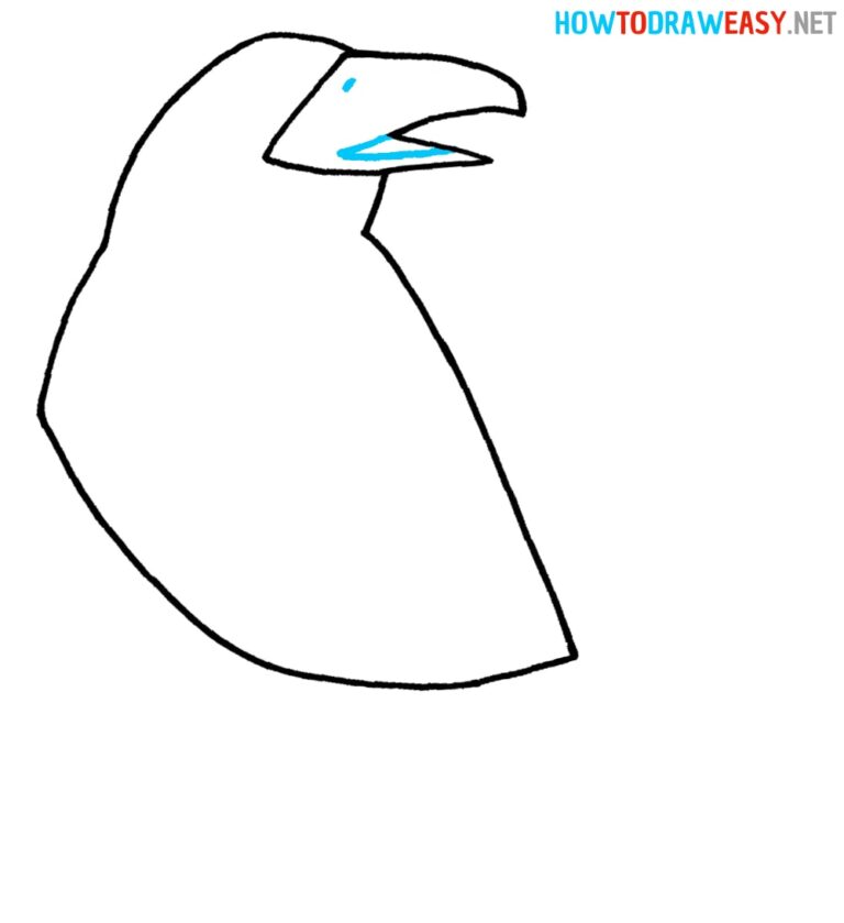 How to Draw a Crow - How to Draw Easy