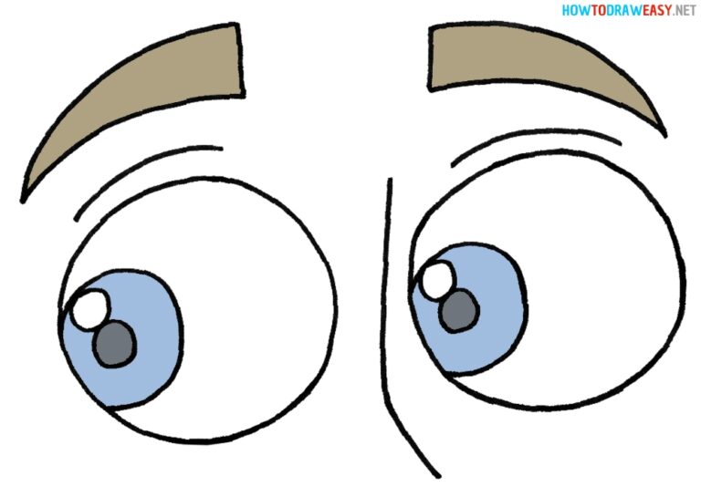 How to Draw Cartoon Eyes - How to Draw Easy