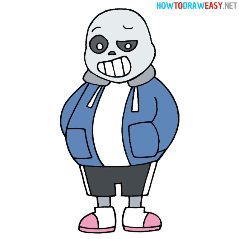 How to Draw Sans - How to Draw Easy
