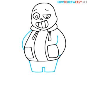 How to Draw Sans - How to Draw Easy