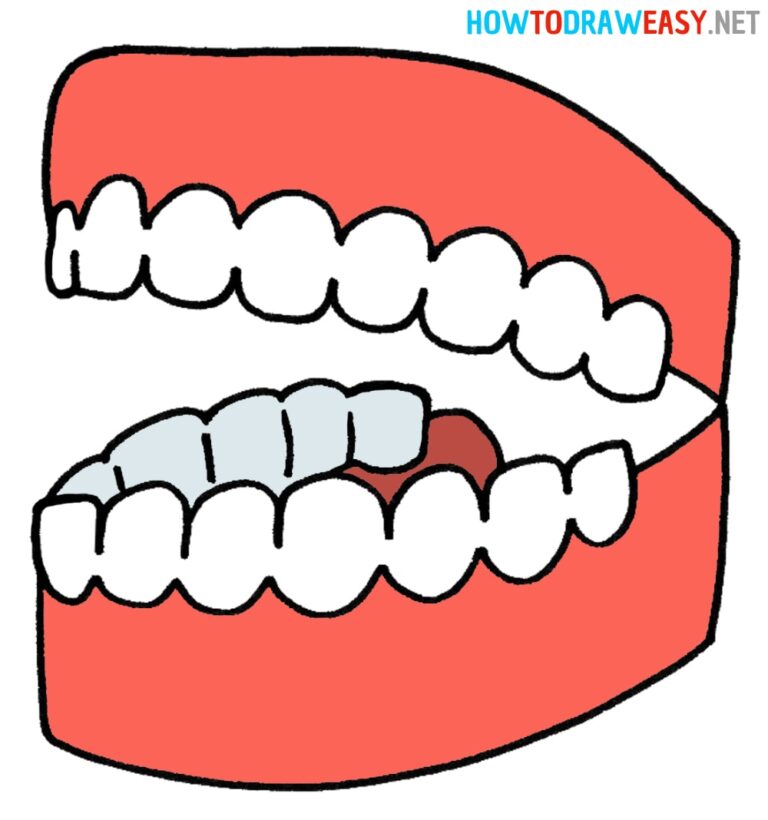 How to Draw Teeth - How to Draw Easy