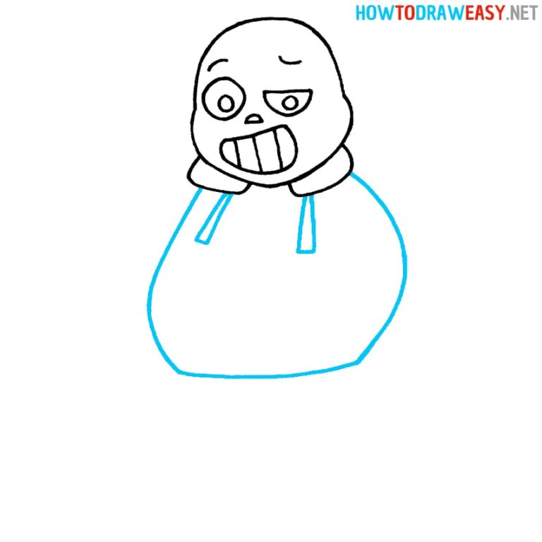 How to Draw Sans - How to Draw Easy