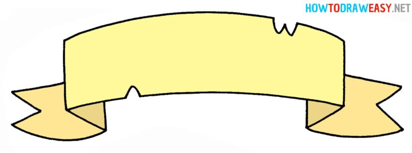 How to Draw a Banner - How to Draw Easy