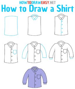 How to Draw a Shirt Step by Step - How to Draw Easy