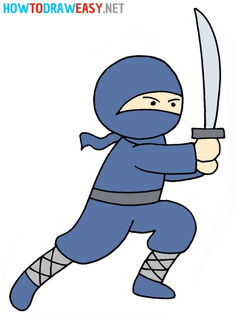 How to Draw a Ninja - How to Draw Easy