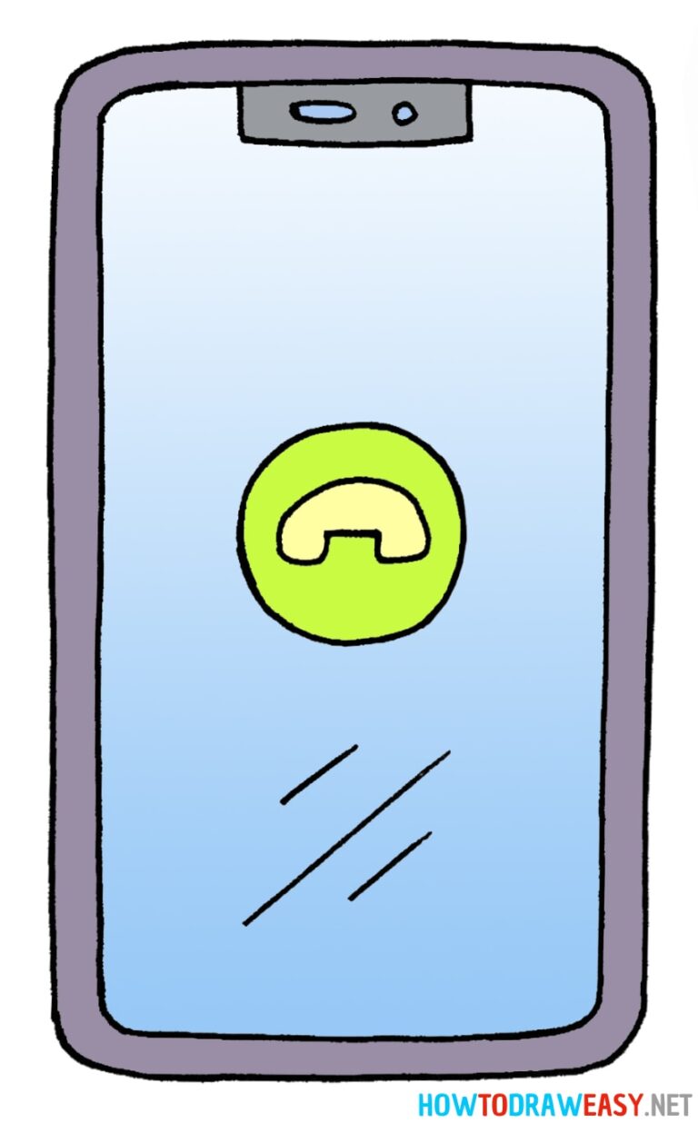 How to Draw a Phone - How to Draw Easy