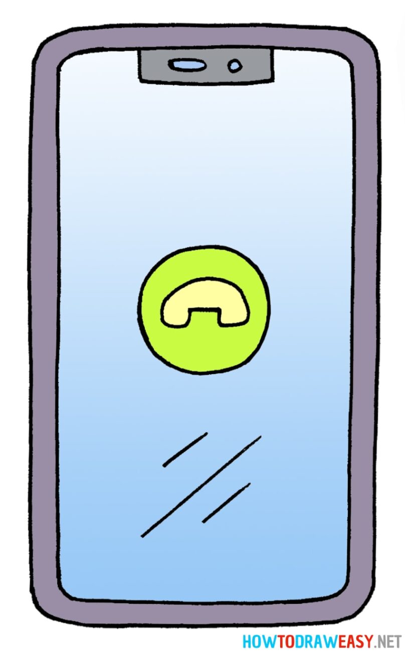 How to Draw a Phone - How to Draw Easy