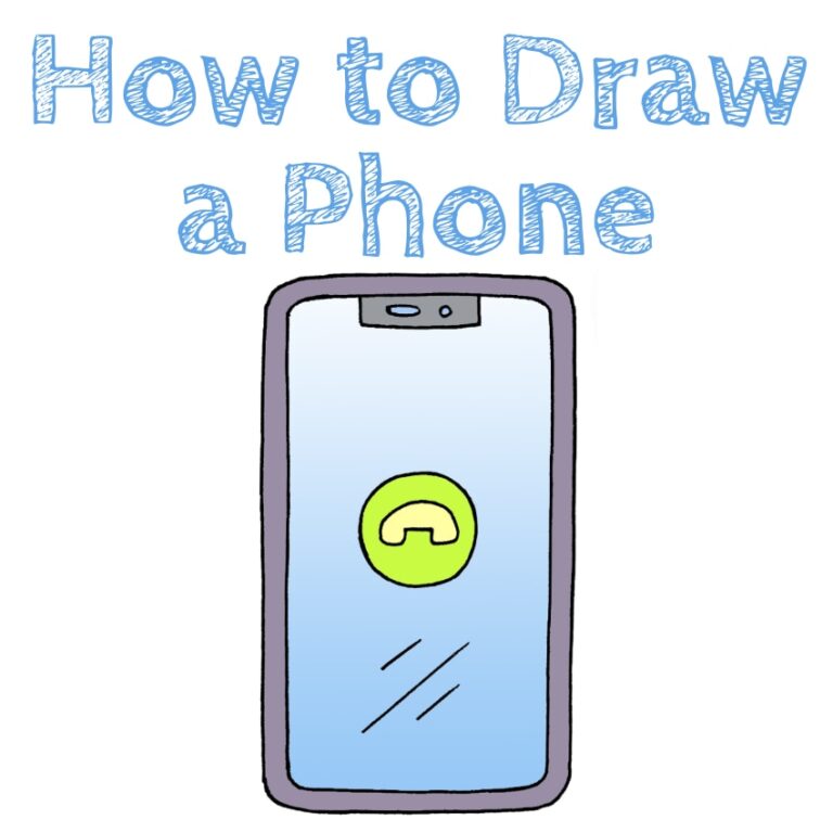 How to Draw a Phone - How to Draw Easy
