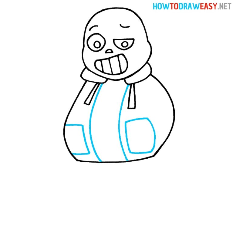 How to Draw Sans - How to Draw Easy