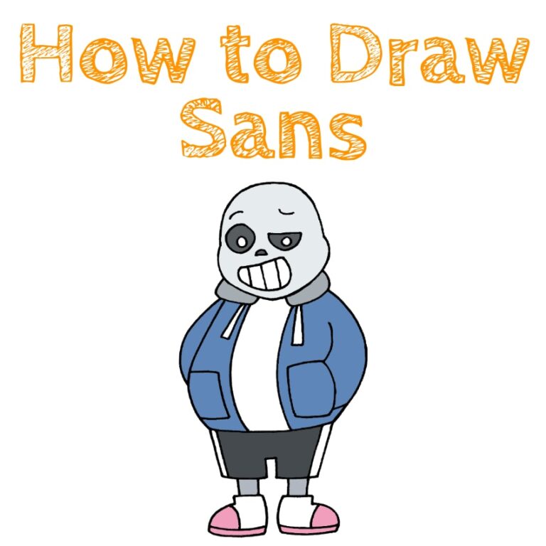How to Draw Sans - How to Draw Easy
