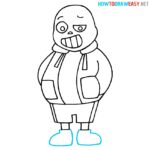 How to Draw Sans - How to Draw Easy
