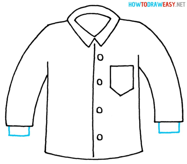How to Draw a Shirt Step by Step - How to Draw Easy