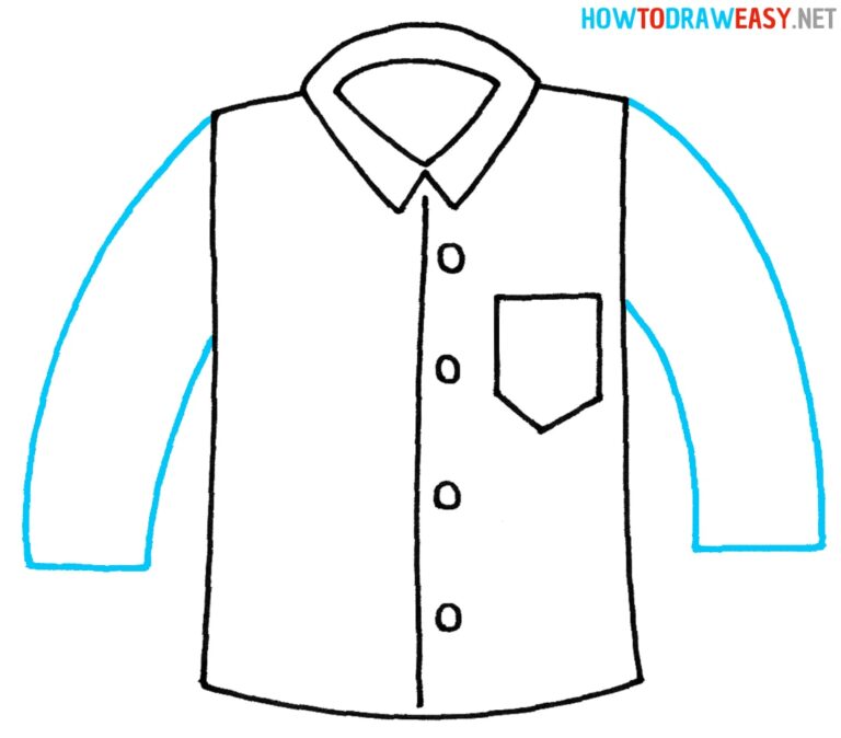 How to Draw a Shirt Step by Step - How to Draw Easy