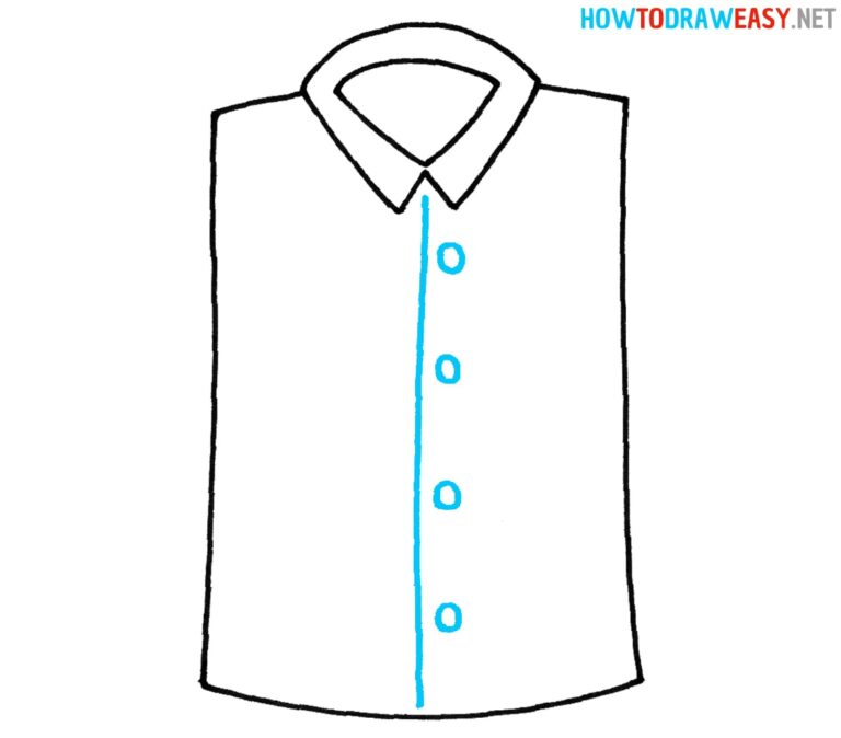 How to Draw a Shirt Step by Step - How to Draw Easy
