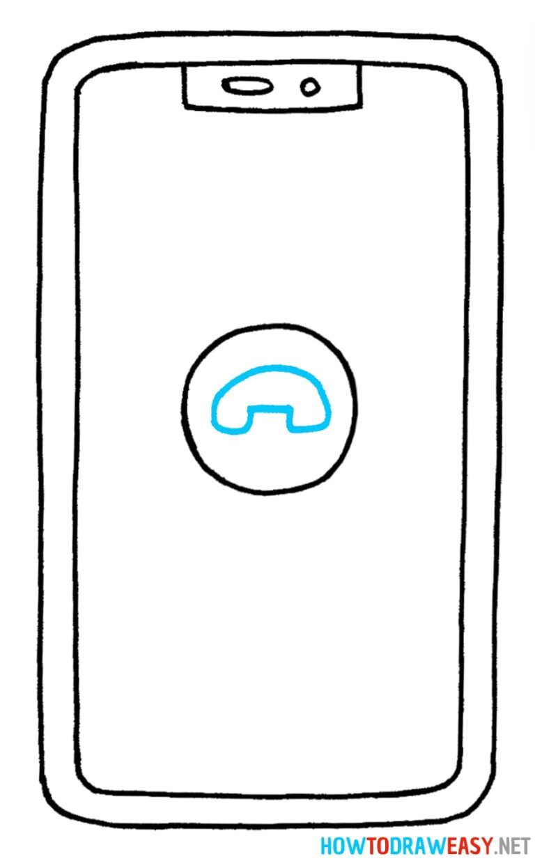 How to Draw a Phone - How to Draw Easy