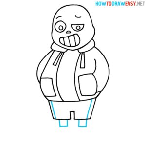 How to Draw Sans - How to Draw Easy