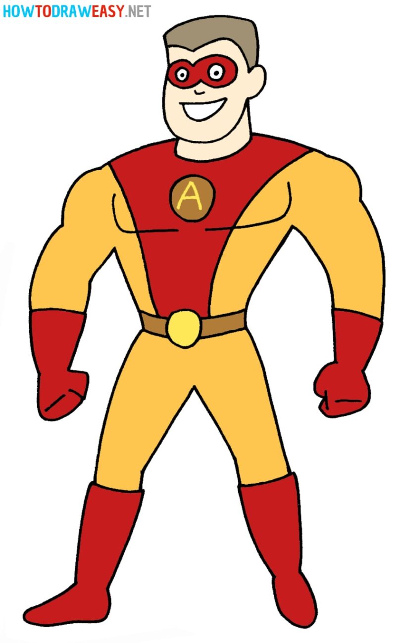 How to Draw a Superhero - How to Draw Easy