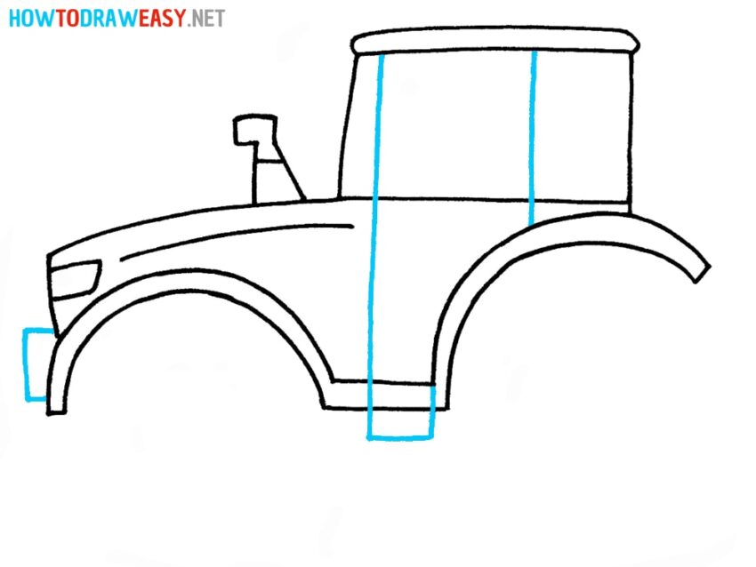 How to Draw a Tractor - How to Draw Easy