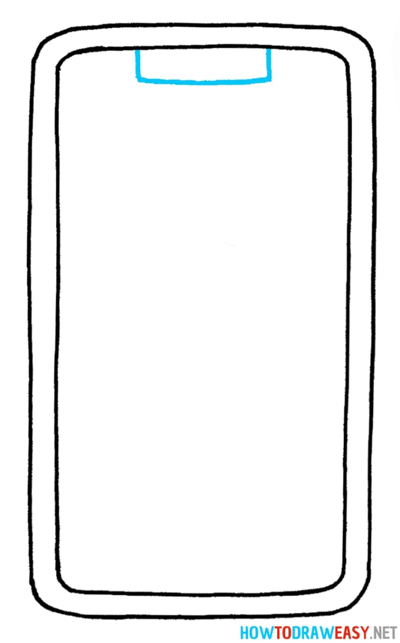 How to Draw a Phone - How to Draw Easy