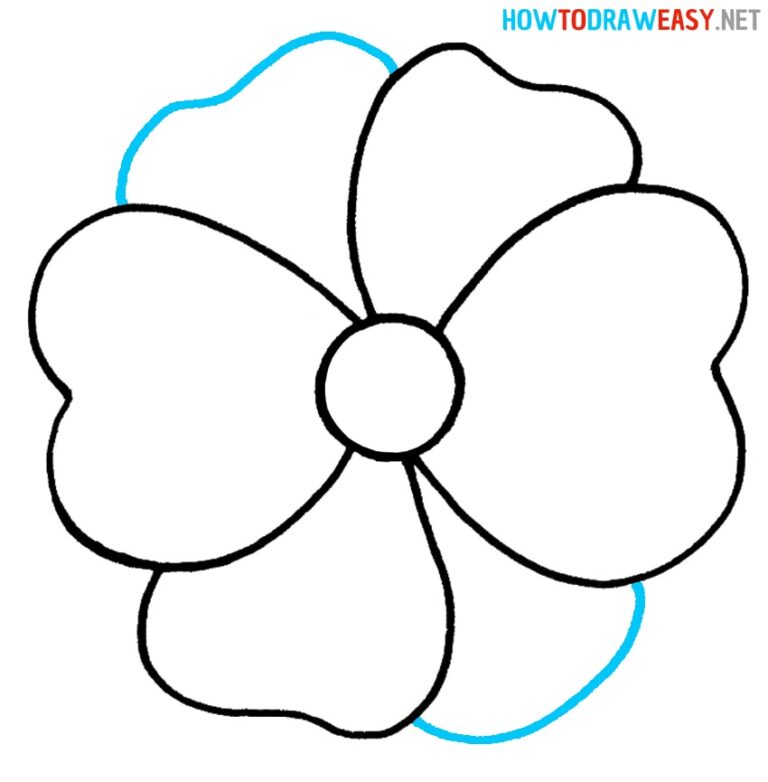 How to Draw a Poppy - How to Draw Easy