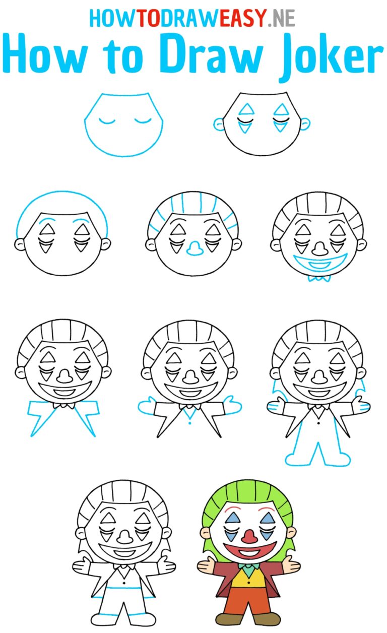 How to Draw The Joker - How to Draw Easy