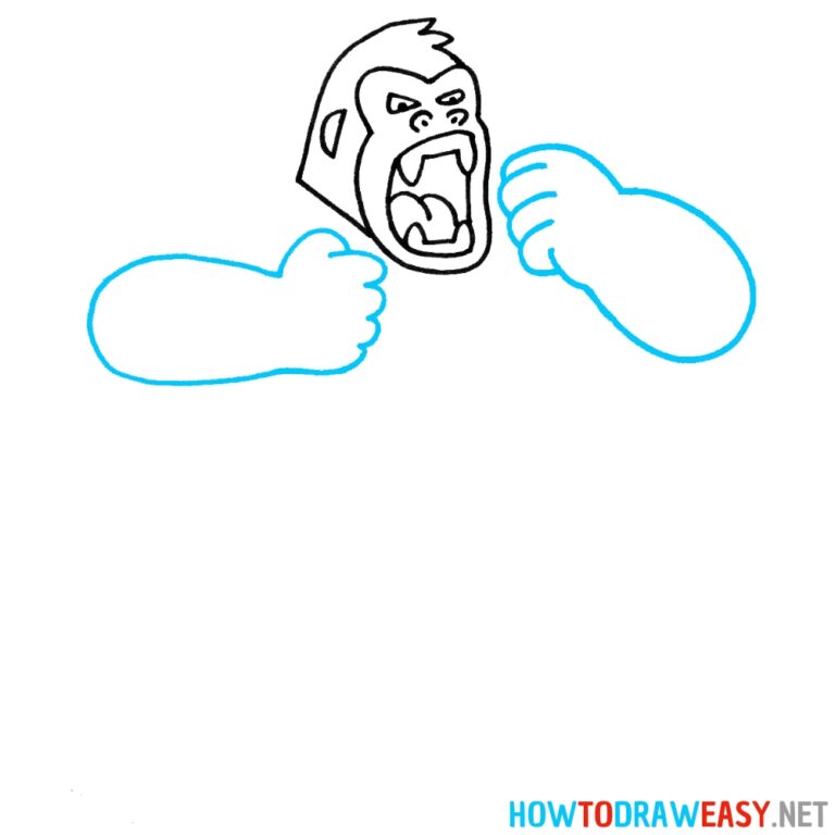 How to Draw King Kong - How to Draw Easy
