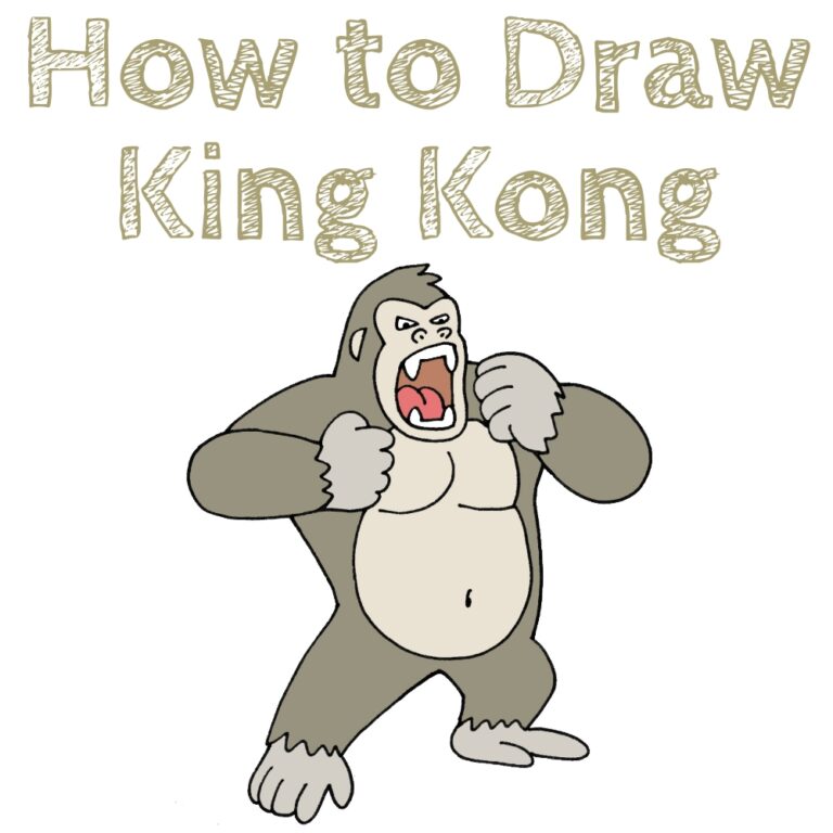 How to Draw King Kong - How to Draw Easy