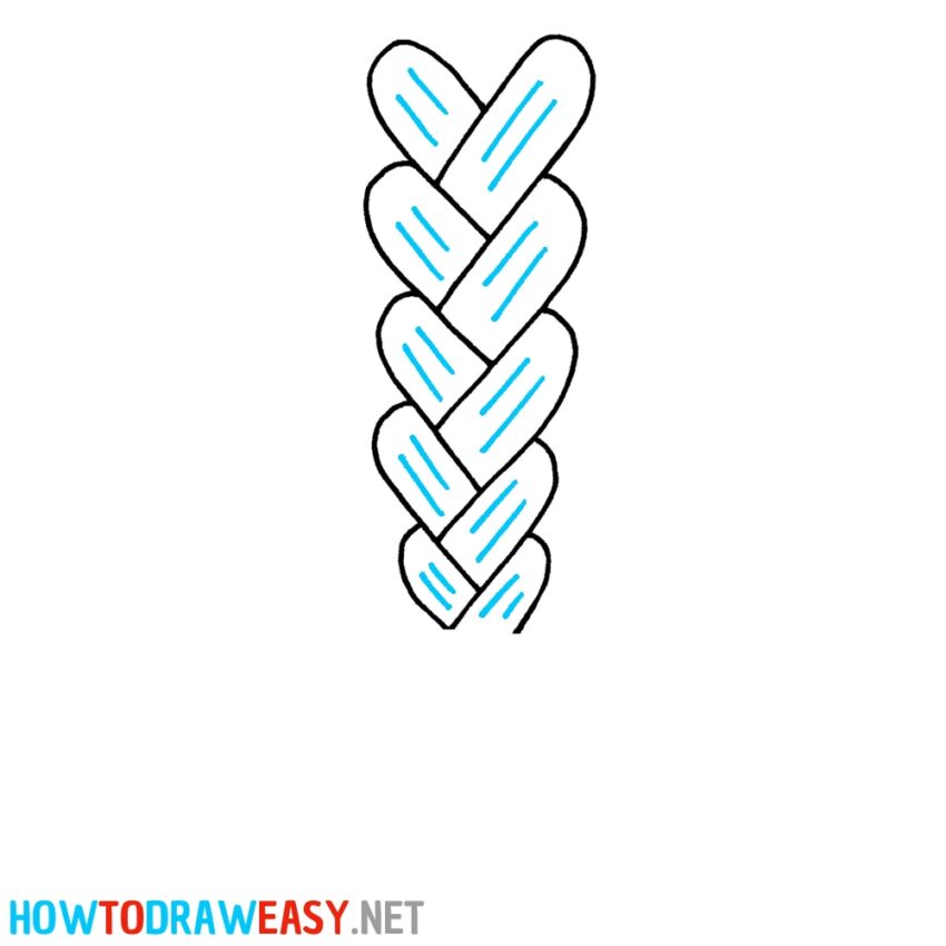How to Draw a Braid - How to Draw Easy