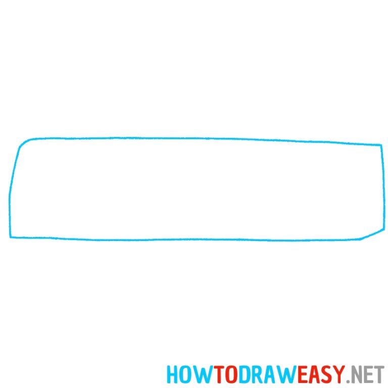 How to Draw a Bus Step by Step - How to Draw Easy