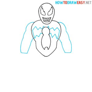 How to Draw Venom - How to Draw Easy