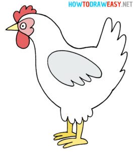 How to Draw a Chicken - How to Draw Easy