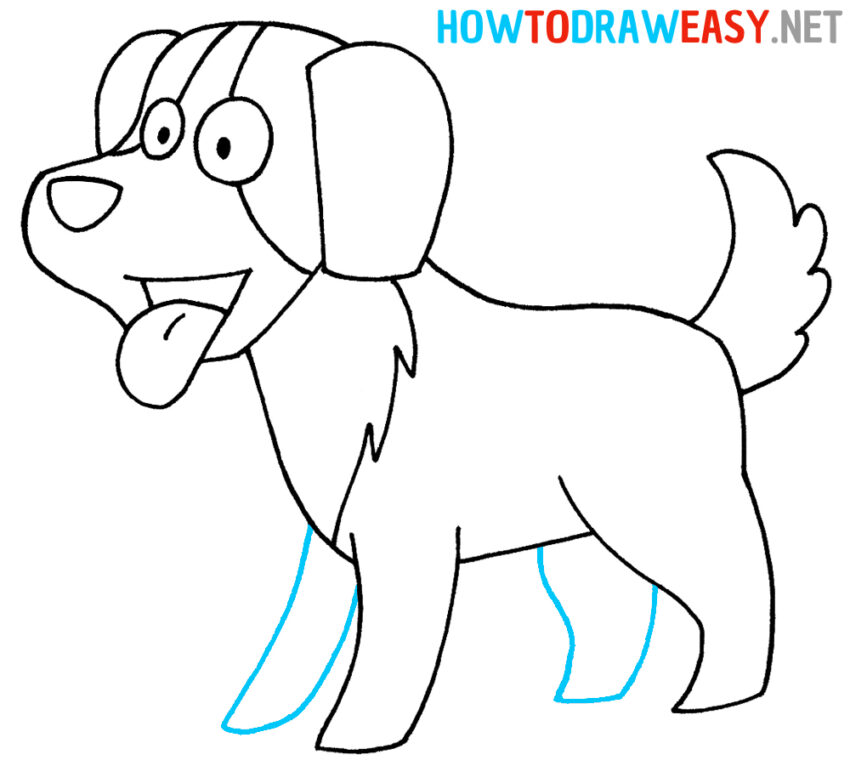How to Draw an Easy Dog - How to Draw Easy