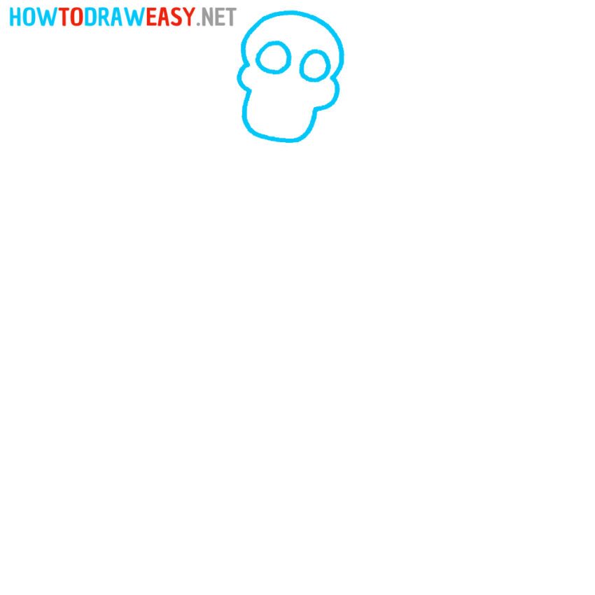 How to Draw a Skeleton - How to Draw Easy