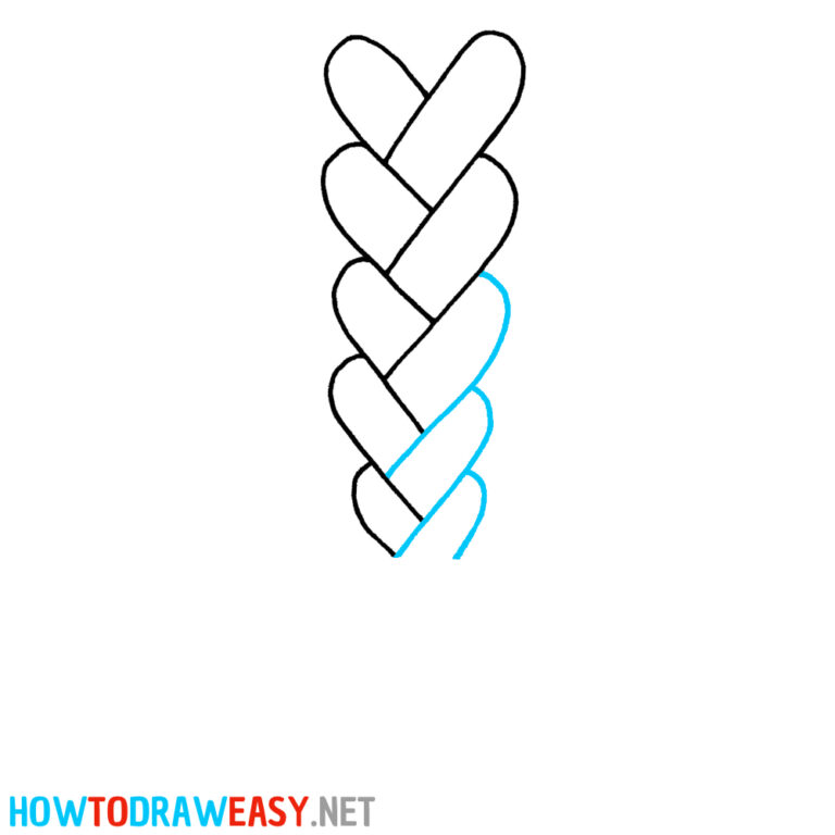 How to Draw a Braid - How to Draw Easy