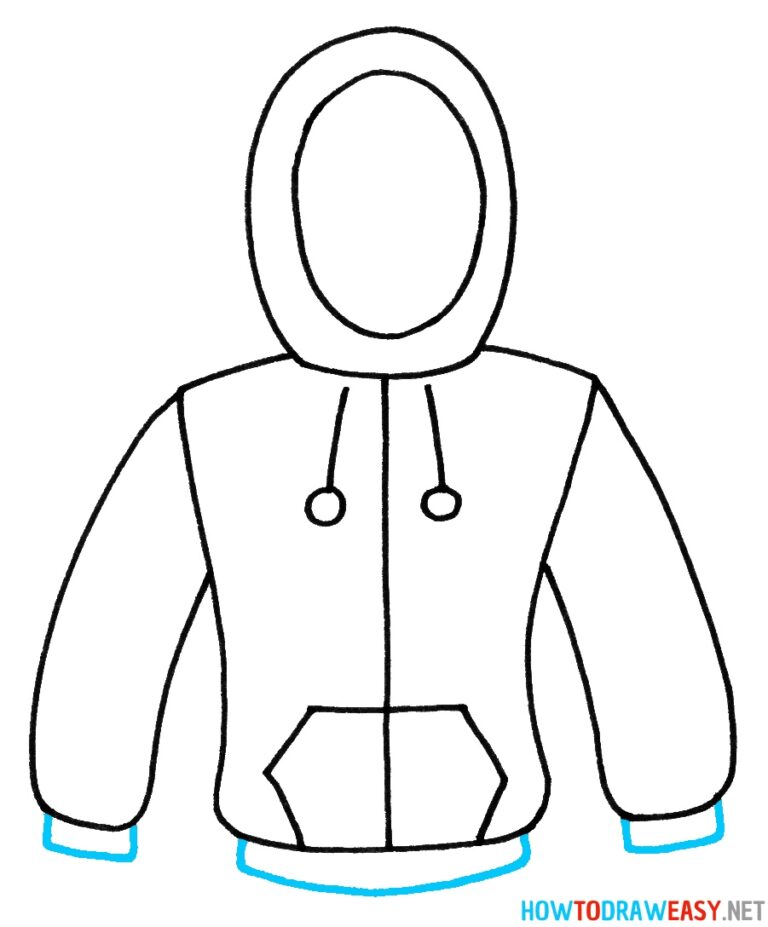 How to Draw a Hoodie - How to Draw Easy