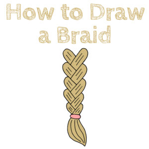 How to Draw a Braid - How to Draw Easy