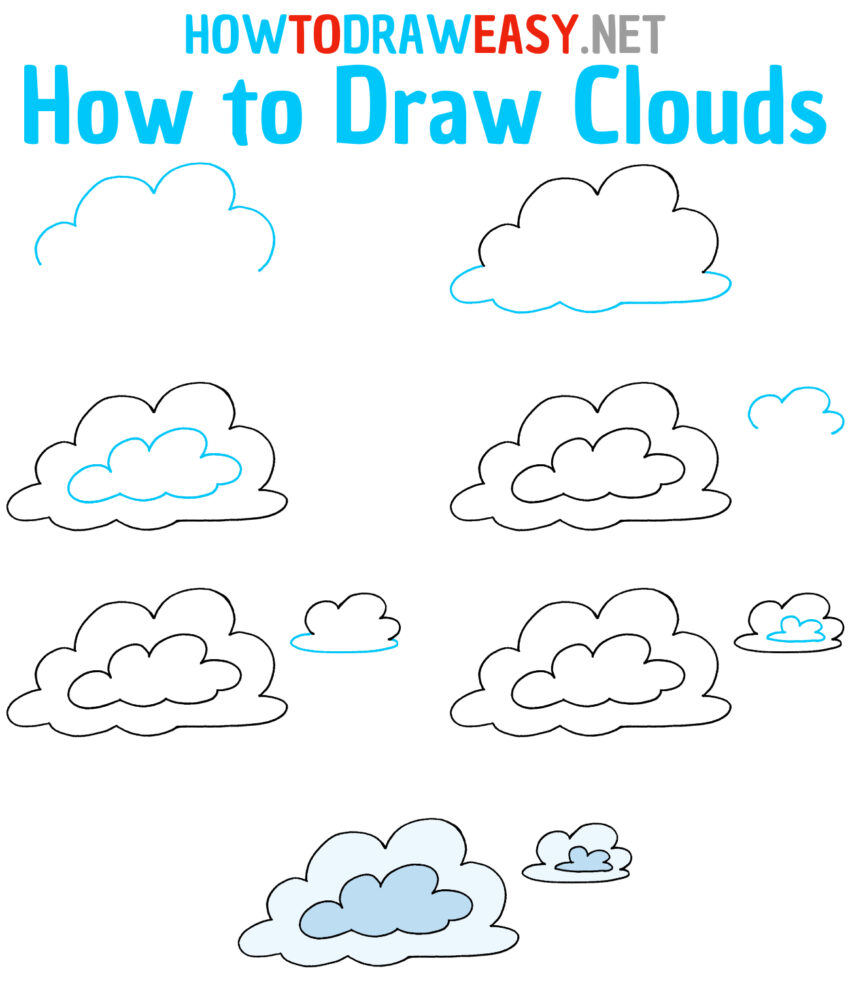 How to Draw Clouds - How to Draw Easy